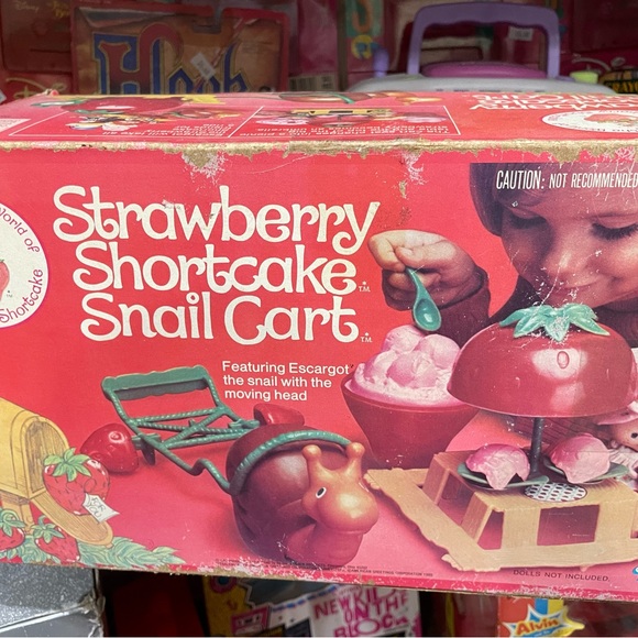 Other | Vintage Strawberry Shortcake Snail Cart | Poshmark